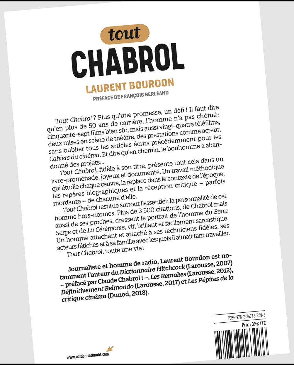 Tout Chabrol - éditions LettMotif